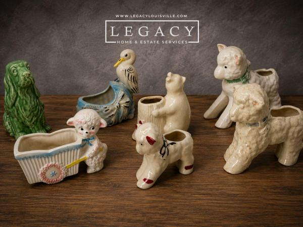 This Little Lamb and More Vintage Animal Ceramic Planters | Decor ...
